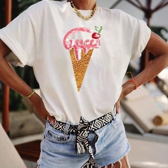 LoveShackFancy | Tops | New Gg Ice Cream Shirts | Poshmark